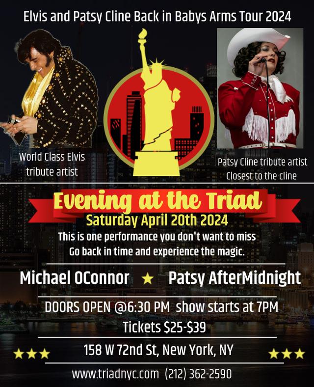 Elvis and Patsy Cline - Back in Baby's Arms Tour 2024, New York, NY ...